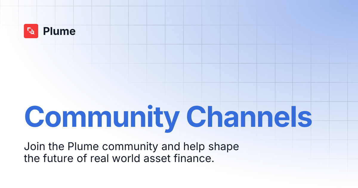 Community Channels | Plume